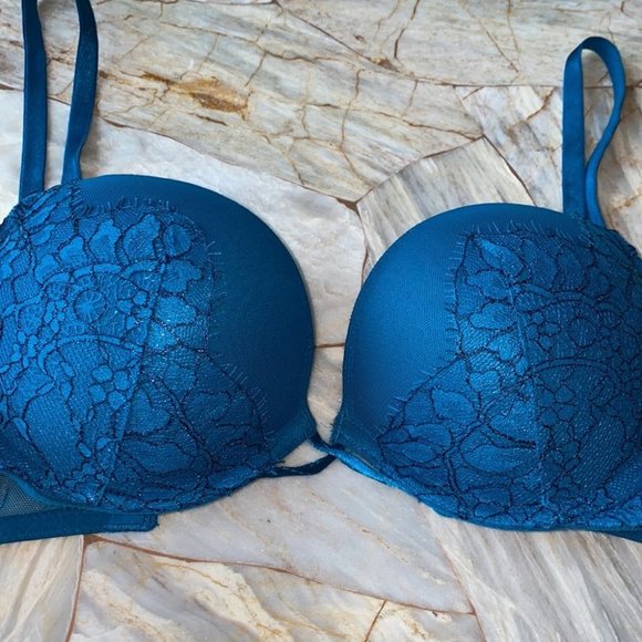 Victoria's Secret | Intimates & Sleepwear | 32b Vs Bombshell Aqua Lace ...